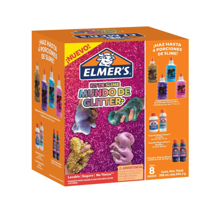 Elmers Kit Para Hacer Slime Glitter World 8 Piezas
