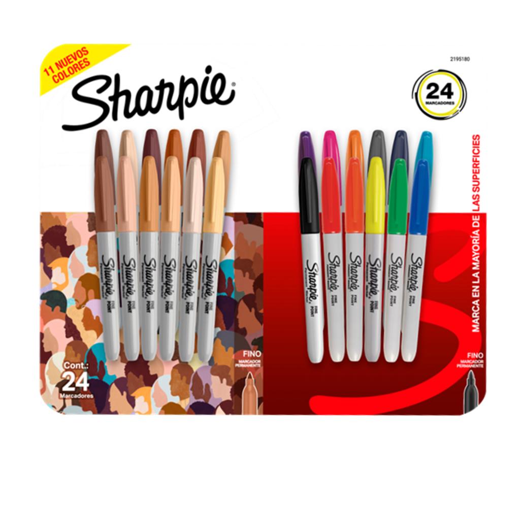 Sharpie Punta Fina Portraits x24 Marcadores – Yuner