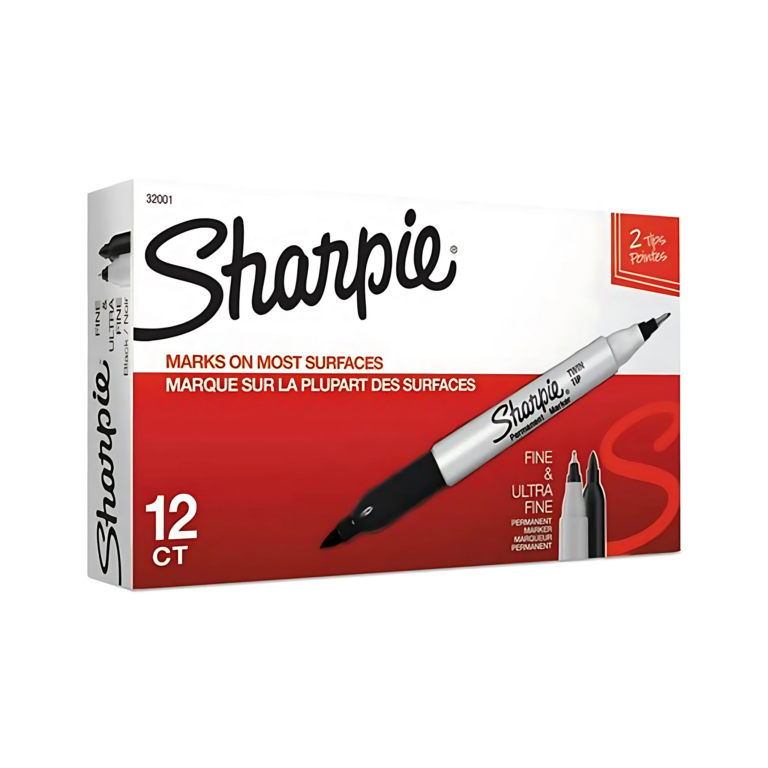 Caja de 12 Marcadores Permanentes Sharpie Doble Punta, Fino y Ultra ...